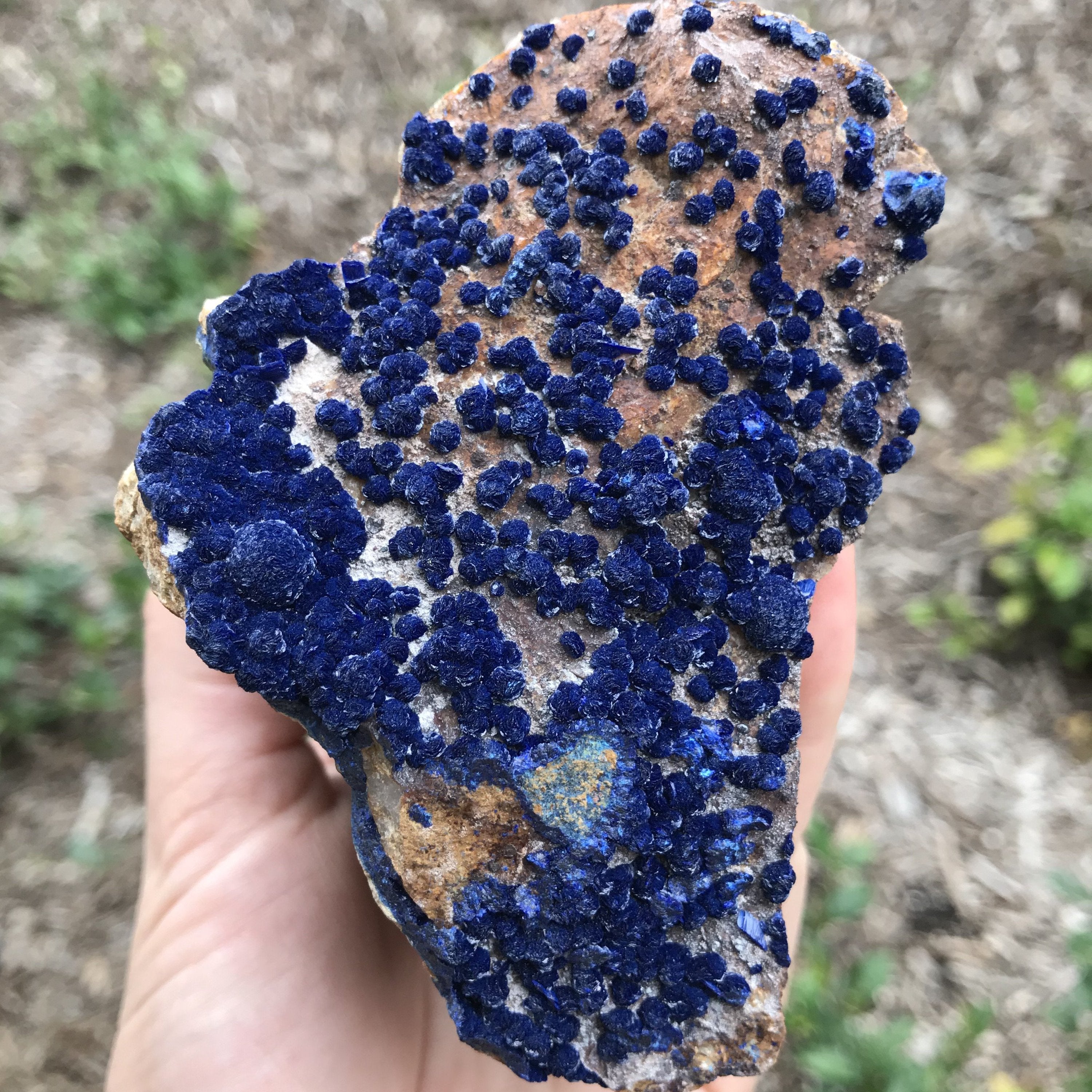 Royal Blue Botryoidal Azurite in Matrix – Rockmystic