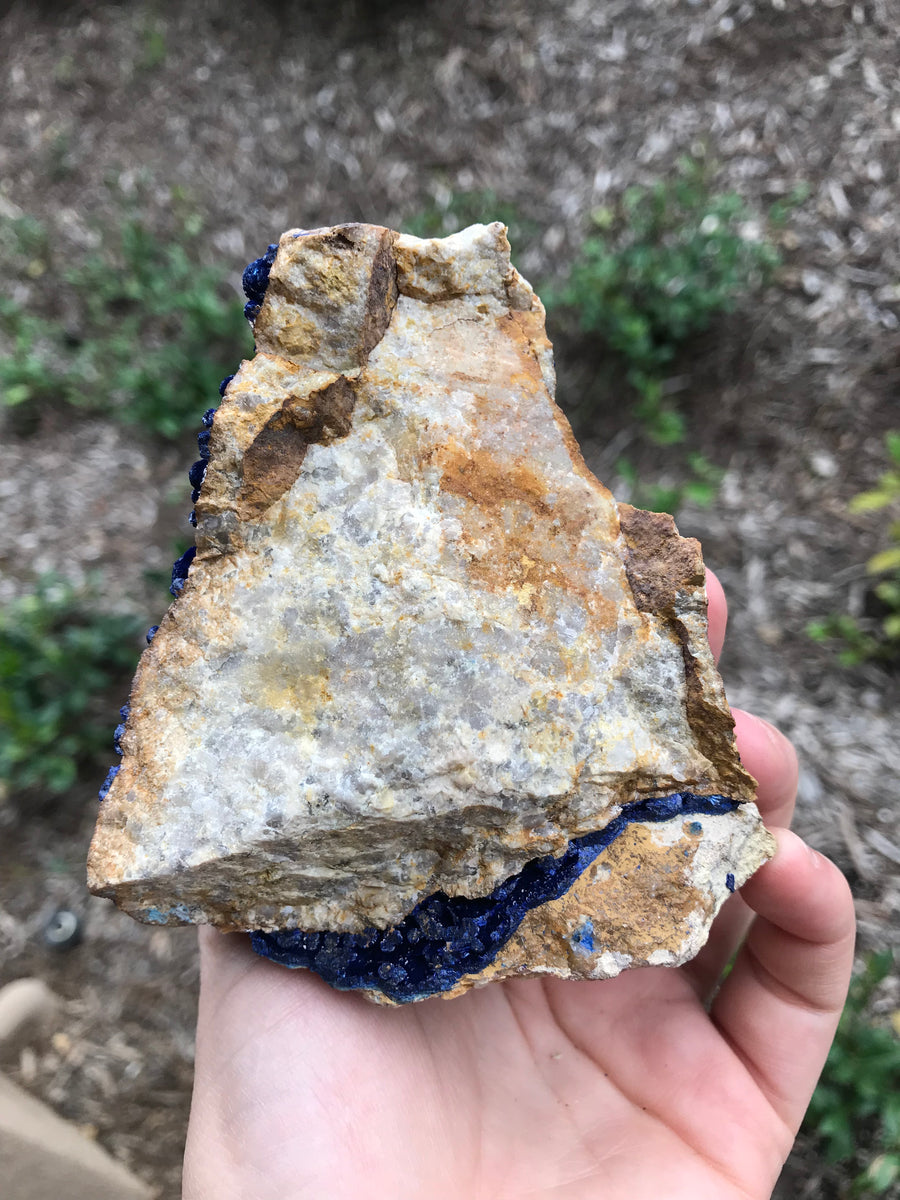 Royal Blue Botryoidal Azurite in Matrix – Rockmystic