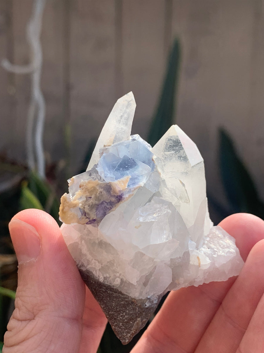 Fluorite on Quartz – Rockmystic